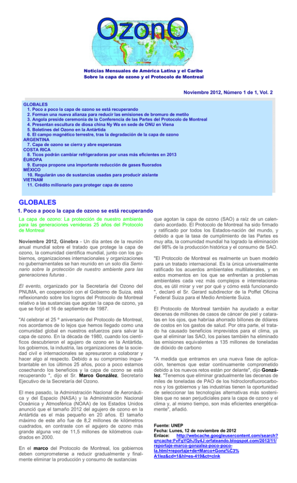 globales - Protocolo de Montreal