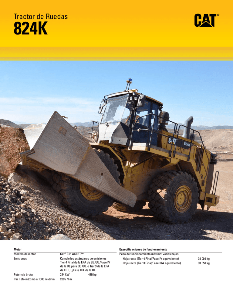 Tractor de Ruedas 824K