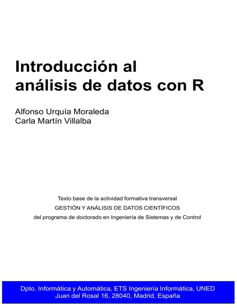 Introducción al análisis de datos con R