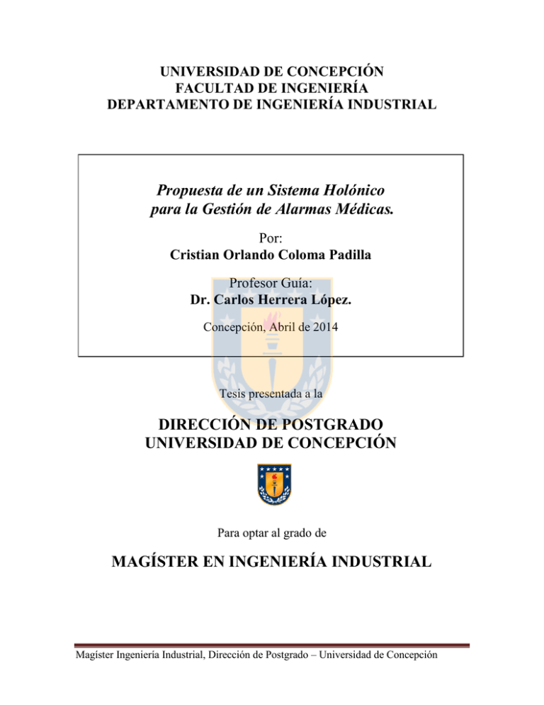 DIRECCIÓN DE POSTGRADO UNIVERSIDAD DE CONCEPCIÓN