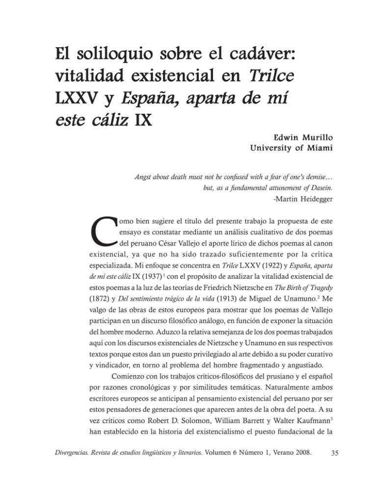 El soliloquio sobre el cadáver