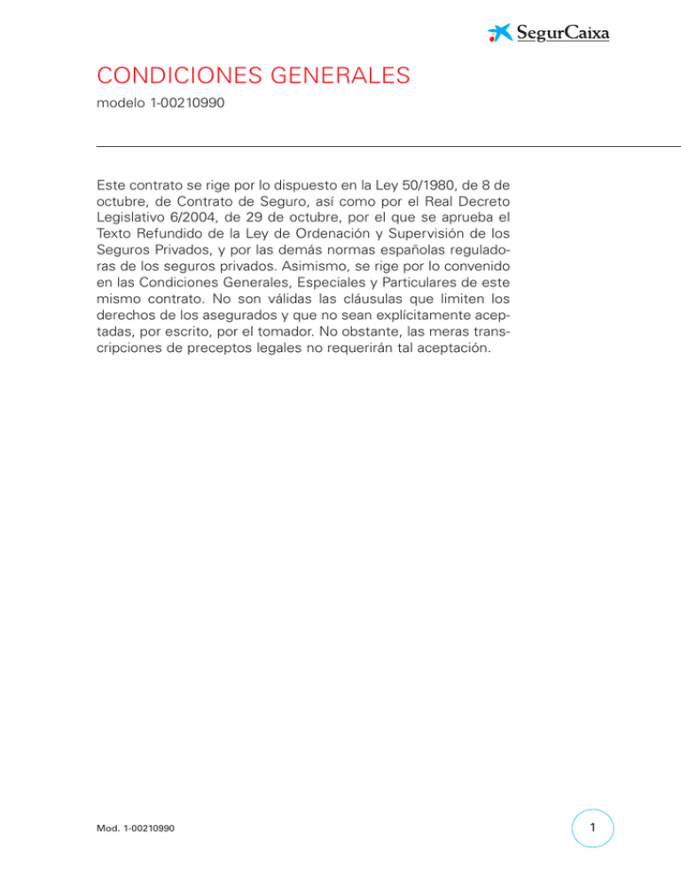 condiciones generales