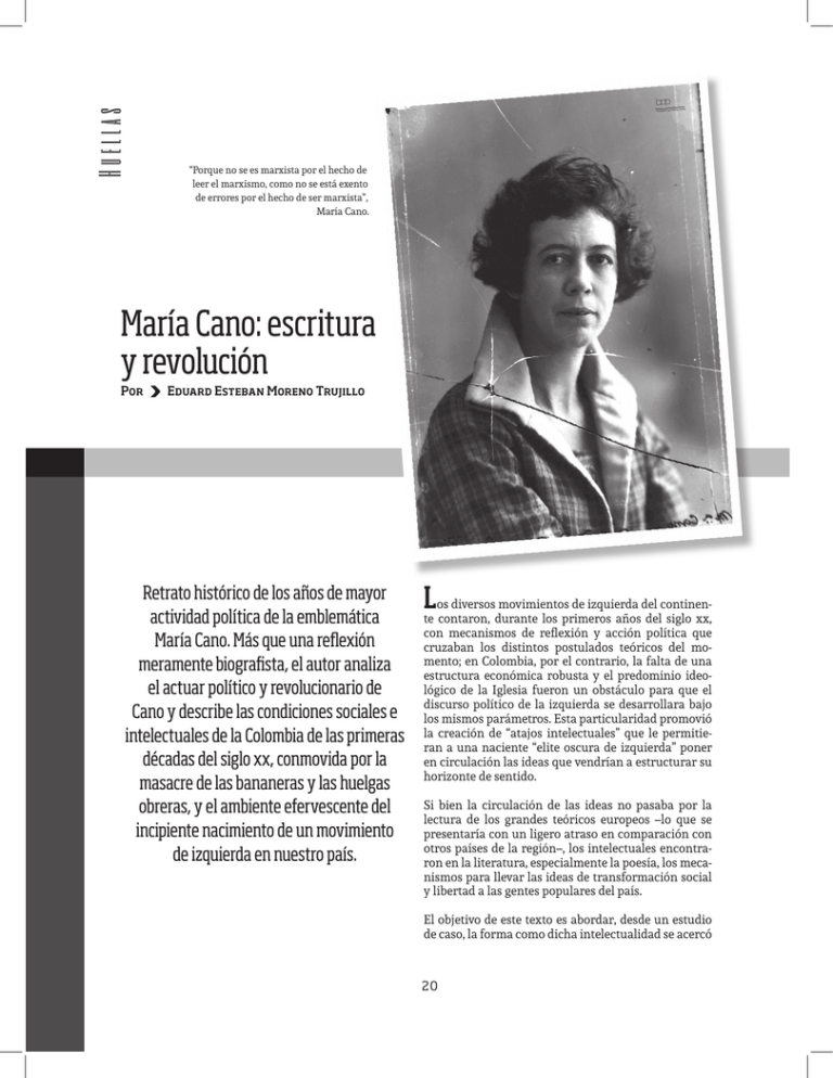 María Cano: escritura y revolución
