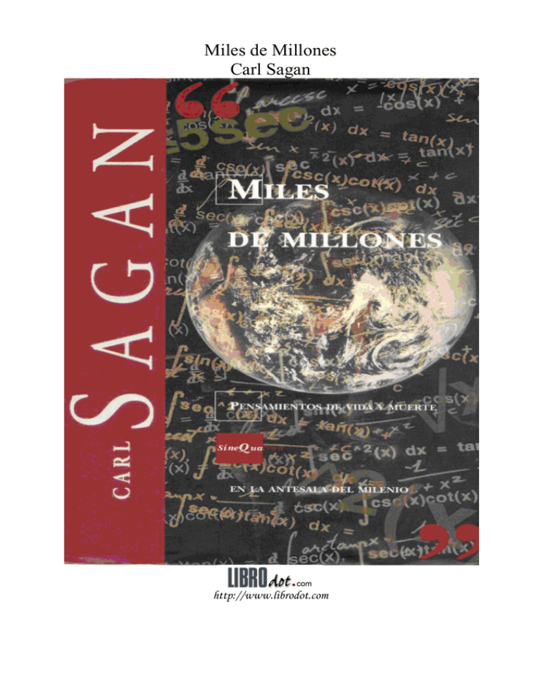 Miles de Millones Carl Sagan