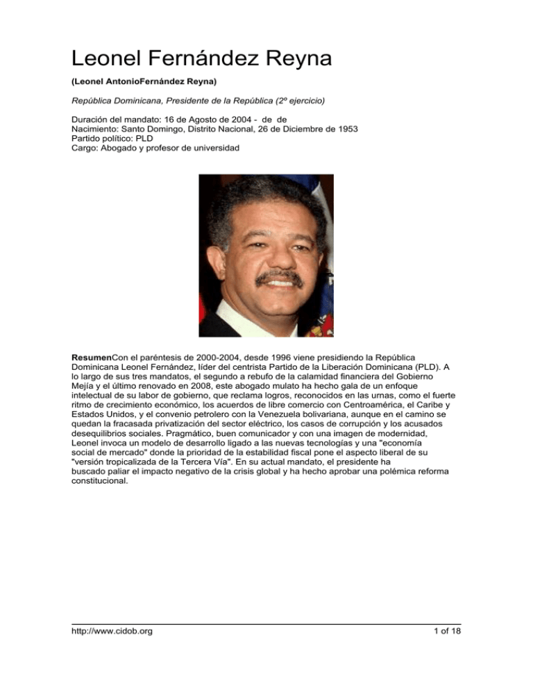 Leonel Fernández Reyna