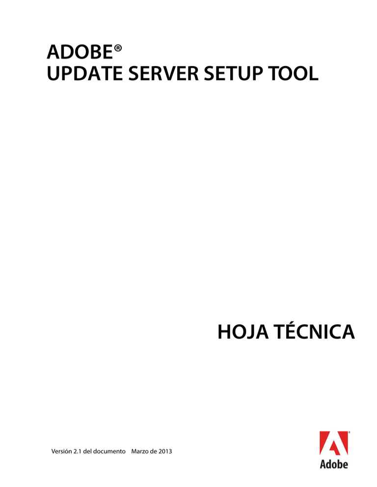 Adobe Update Server Setup Tool