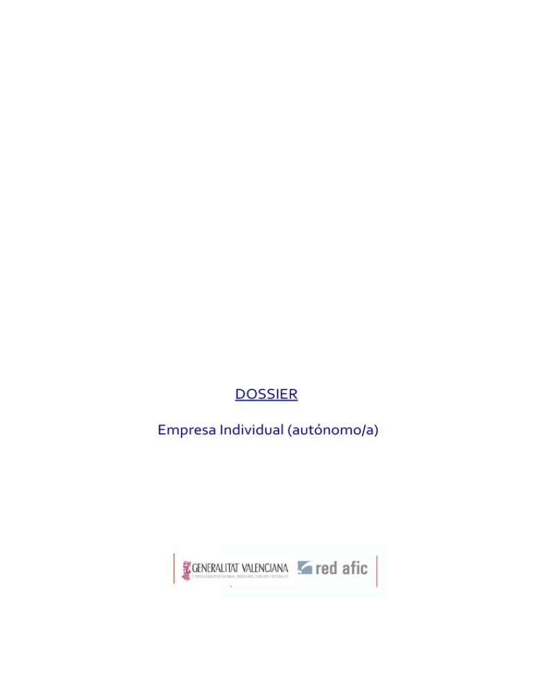 DOSSIER Empresa Individual (autónomo/a)