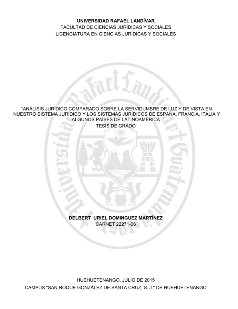 UNIVERSIDAD RAFAEL LANDÍVAR