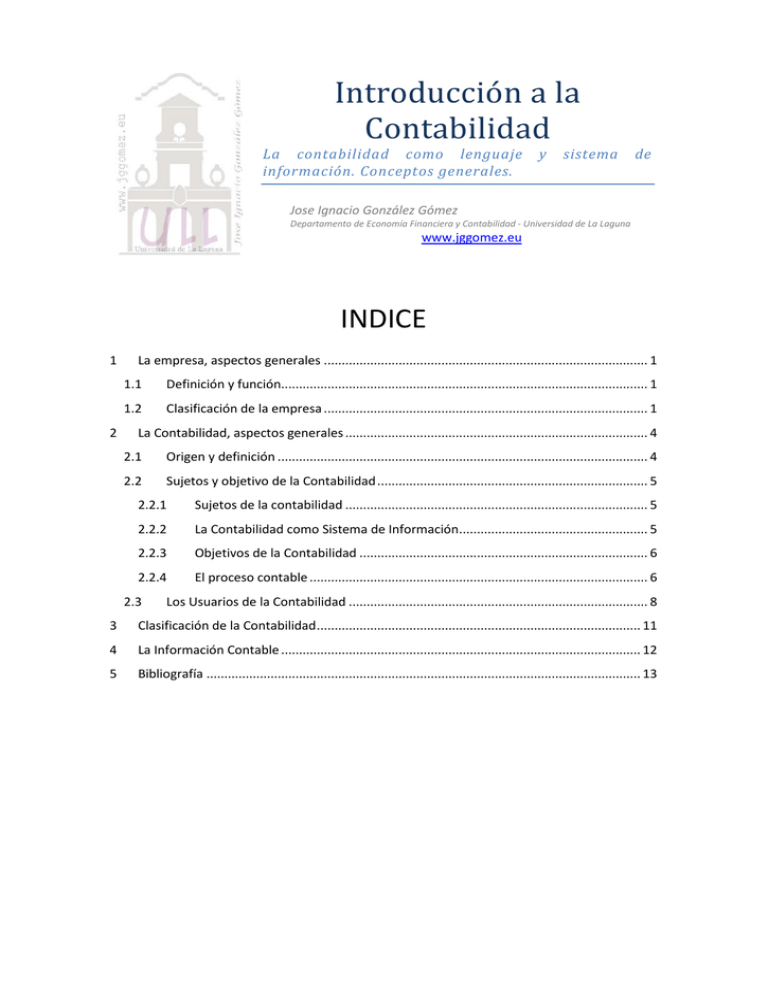 Introducción a la Contabilidad