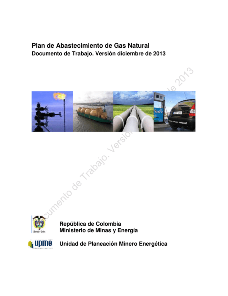 Plan Indicativo de Abastecimiento Gas Natural