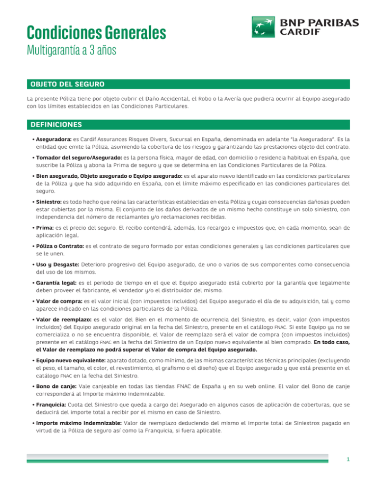 Condiciones Generales