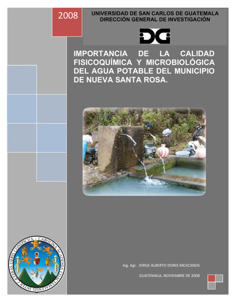 Importancia de la calidad fisicoquímica y microbiológica del agua