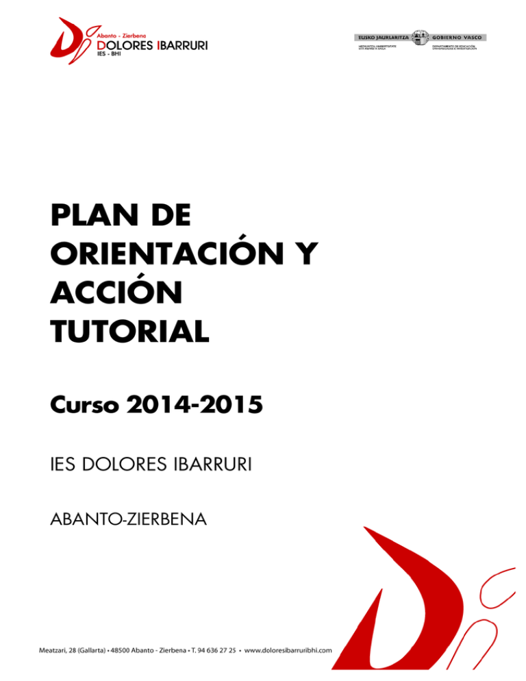 PLAN DE ORIENTACIÓN Y ACCIÓN TUTORIAL