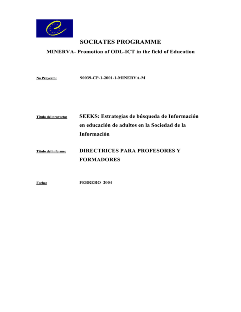 SOCRATES PROGRAMME