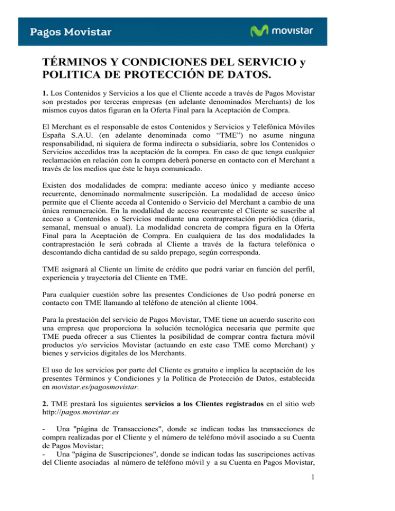 TÉRMINOS Y CONDICIONES