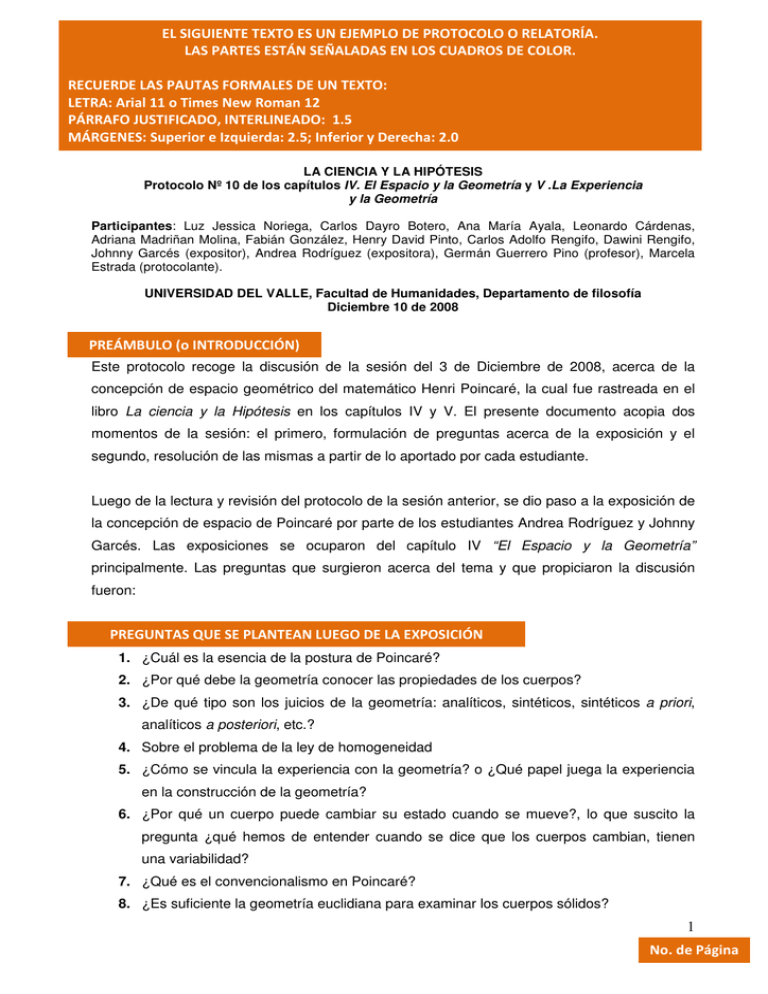 ejemplo de protocolo