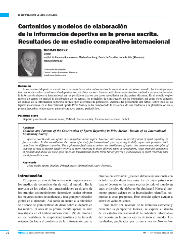 Contenidos y modelos de elaboración de la información