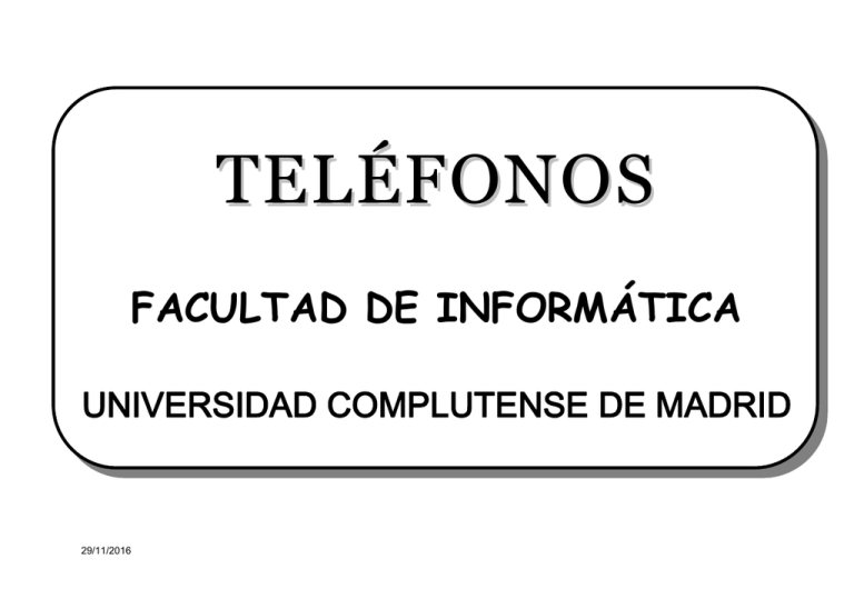 Directorio - Facultad de Informática