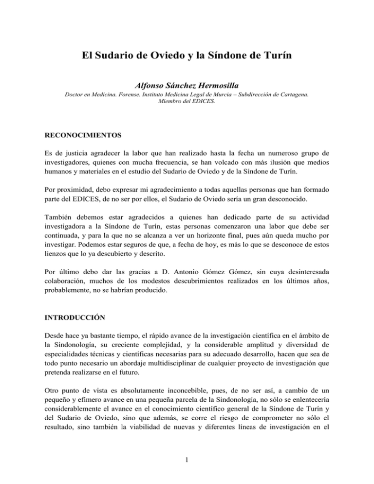 el sudario de oviedo y la síndone de turín