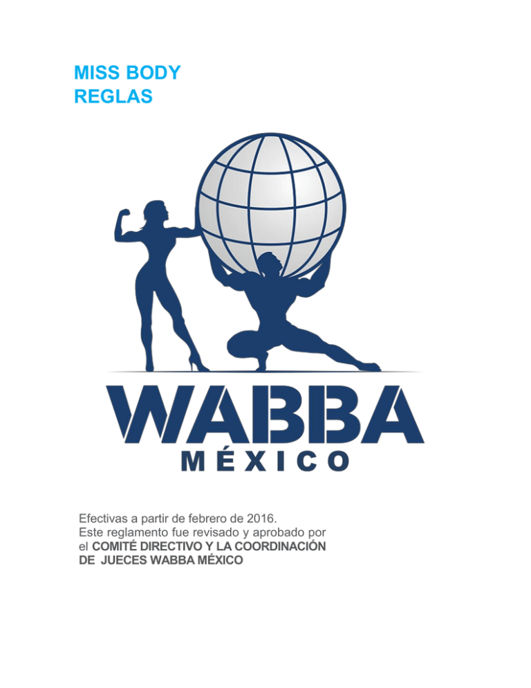 Miss body - Fisicoculturismo México