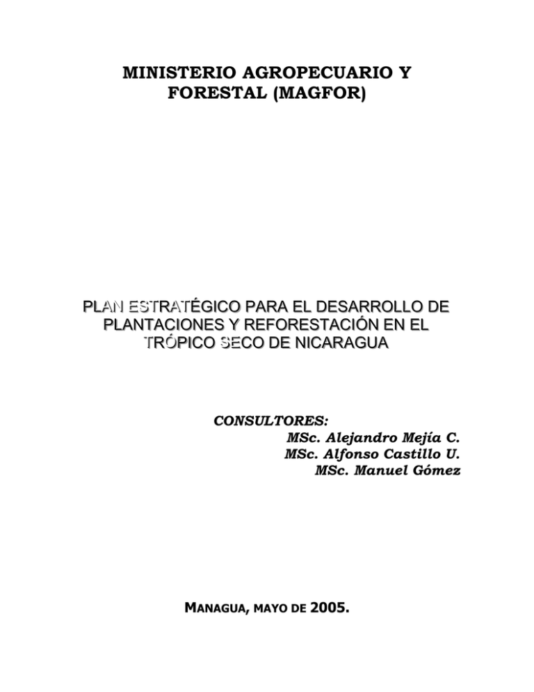 Manual para el establecimiento de plantaciones forestales
