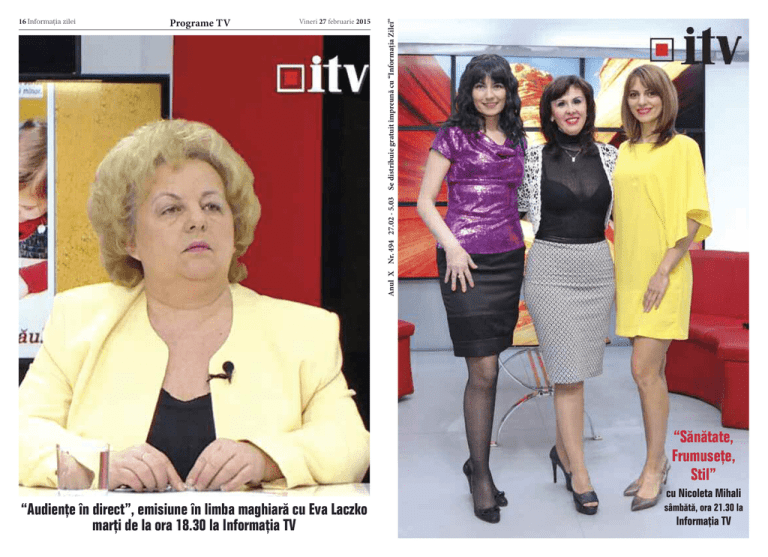 “S[n[tate, Frumuse\e, Stil”