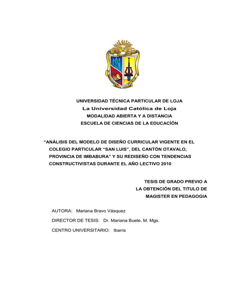 final TESIS - Repositorio Digital UTPL