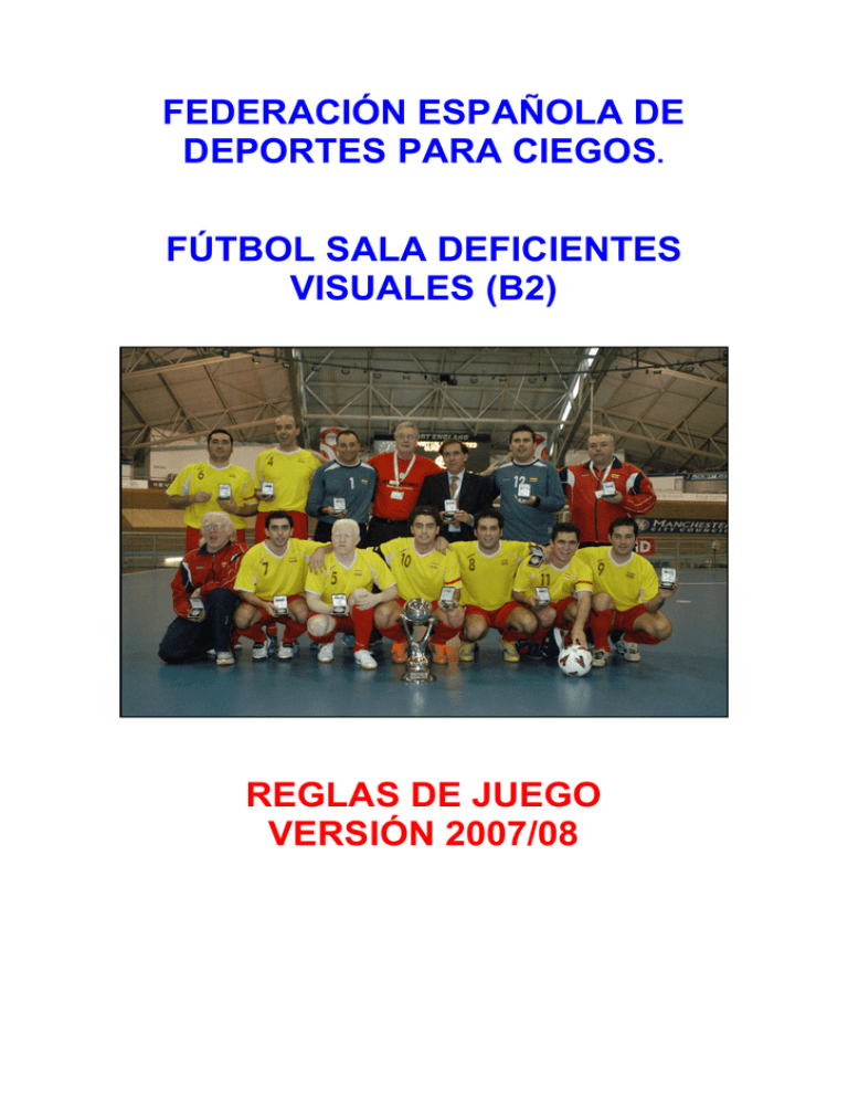 Reglas de Juego de Fútbol Sala B2