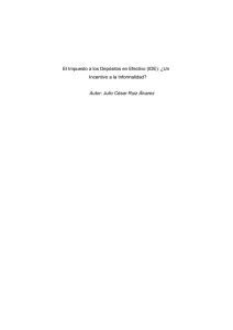 Comentarios Impuesto a los Depósitos en Efectivo (IDE)