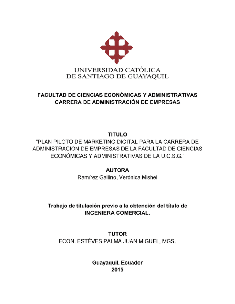 facultad de ciencias econòmicas y administrativas carrera de