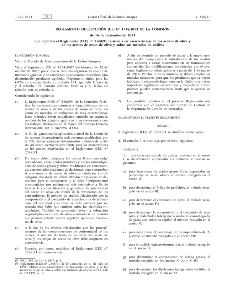 Reglamento de Ejecución (UE)