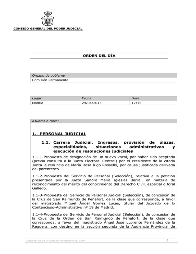 consejo general del poder judicial