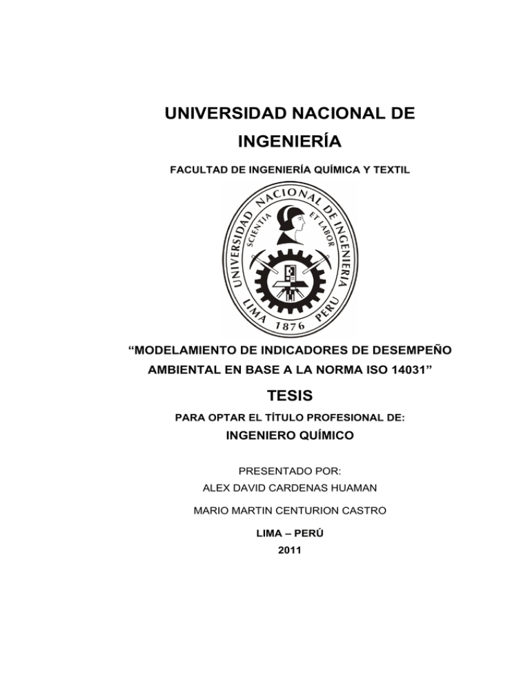 UNIVERSIDAD NACIONAL DE INGENIERÍA