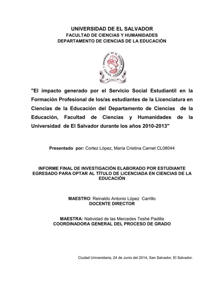 - Universidad de El Salvador