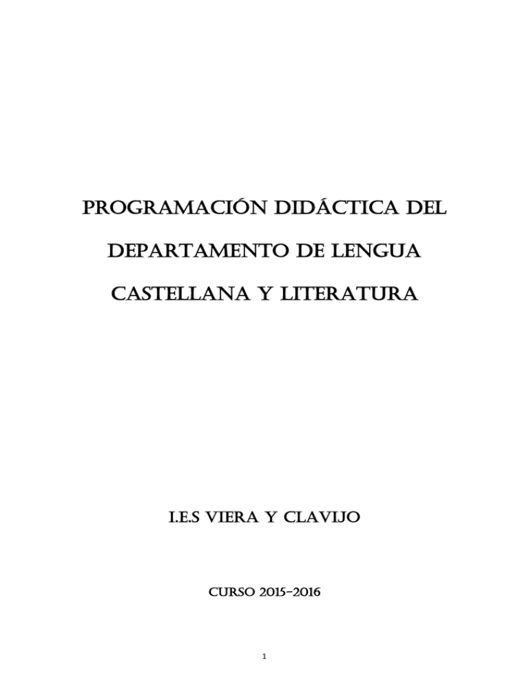 Programación didáctica 2015-2016