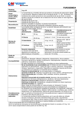 FUROSEMIDA Seguril® Ampolla 20 mg/2 mL y 250 mg