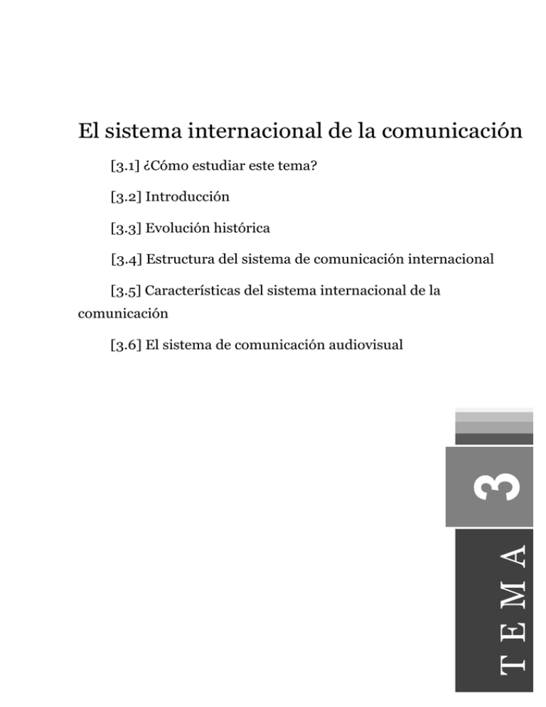 El sistema internacional de la comunicación
