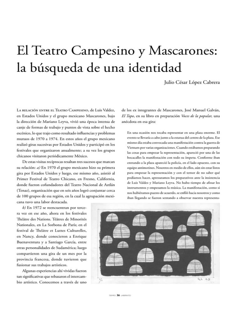 El Teatro Campesino y Mascarones: la