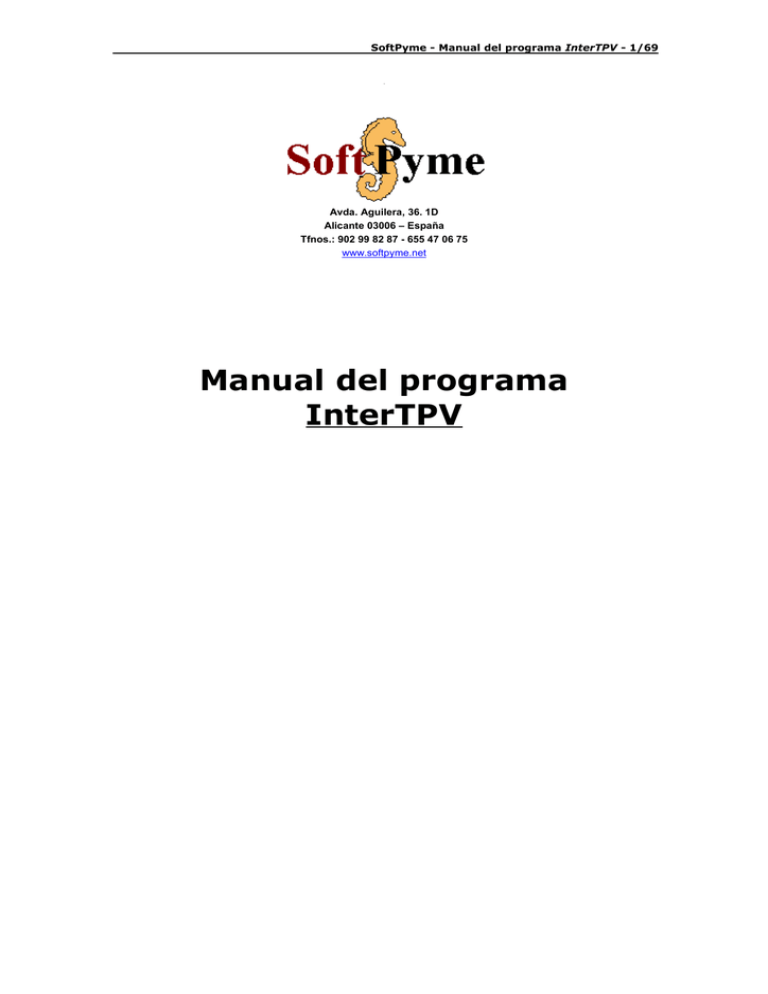 Manual del programa - Software para la pyme