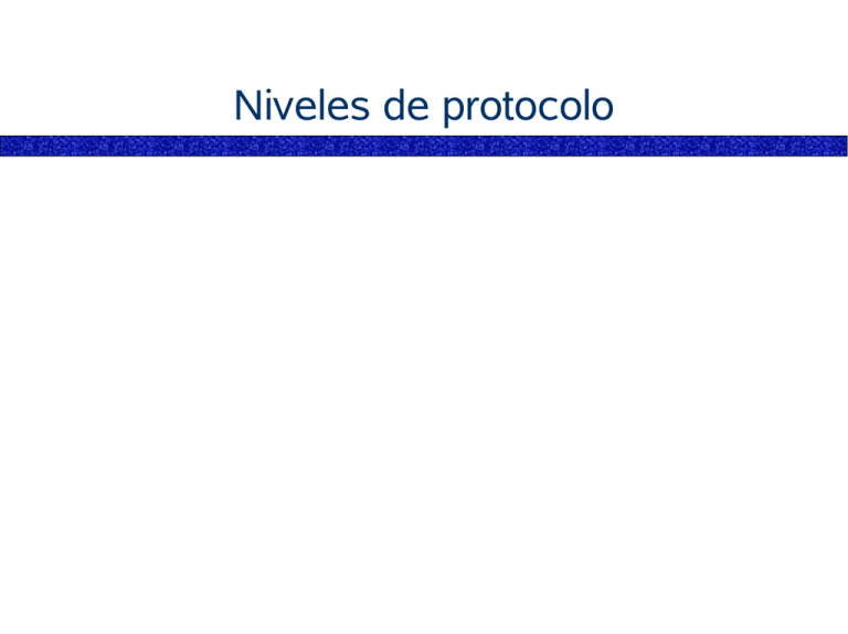 Niveles de protocolo