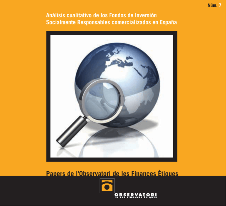 Análisis cualitativo de los Fondos de Inversión Socialmente