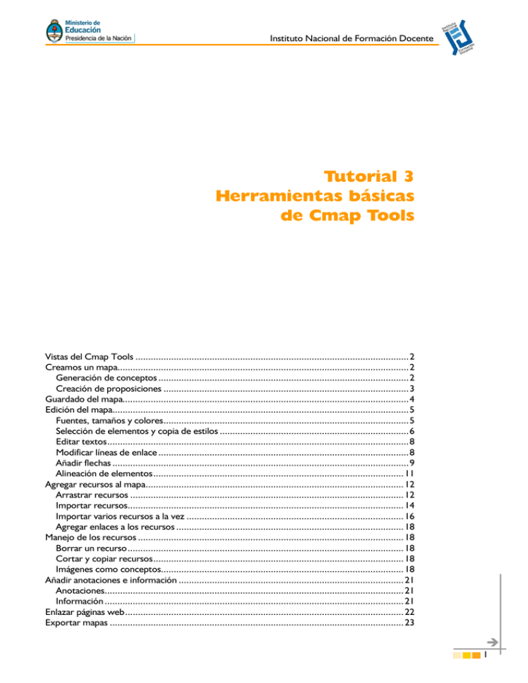 Tutorial 3 Herramientas básicas de Cmap Tools