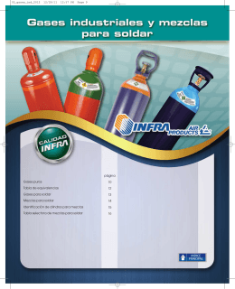Catálogo Infra Gases Industriales - en Gases