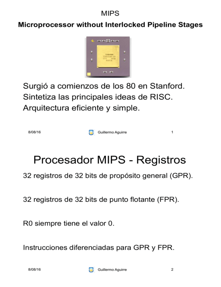 Procesador MIPS