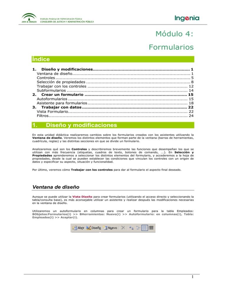 Módulo 4: Formularios