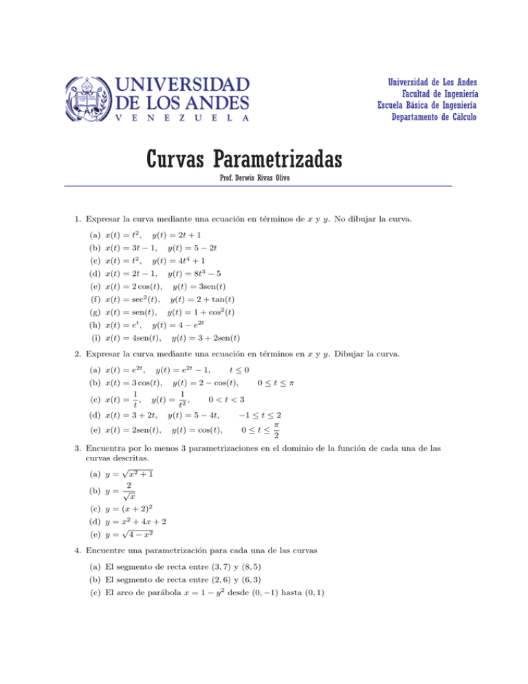 Curvas Parametrizadas