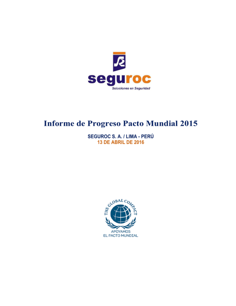 Informe de Progreso Pacto Mundial 2015