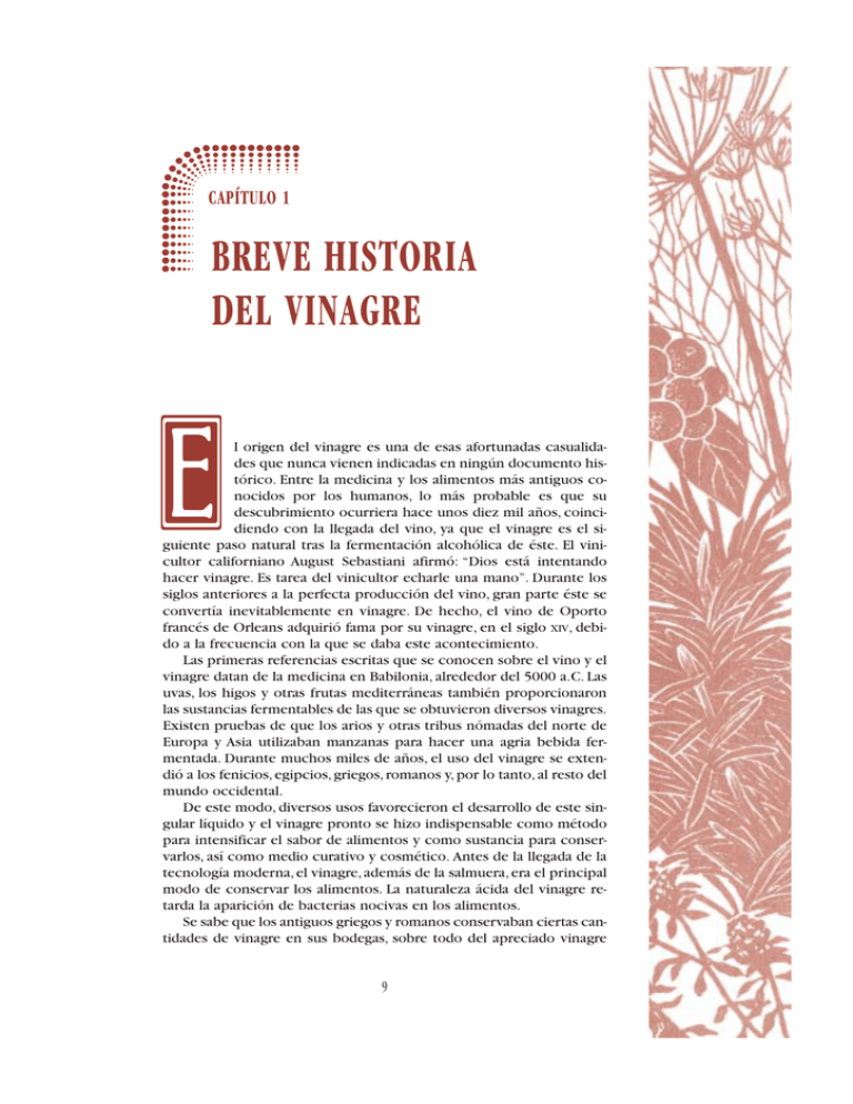 capítulo 1 breve historia del vinagre
