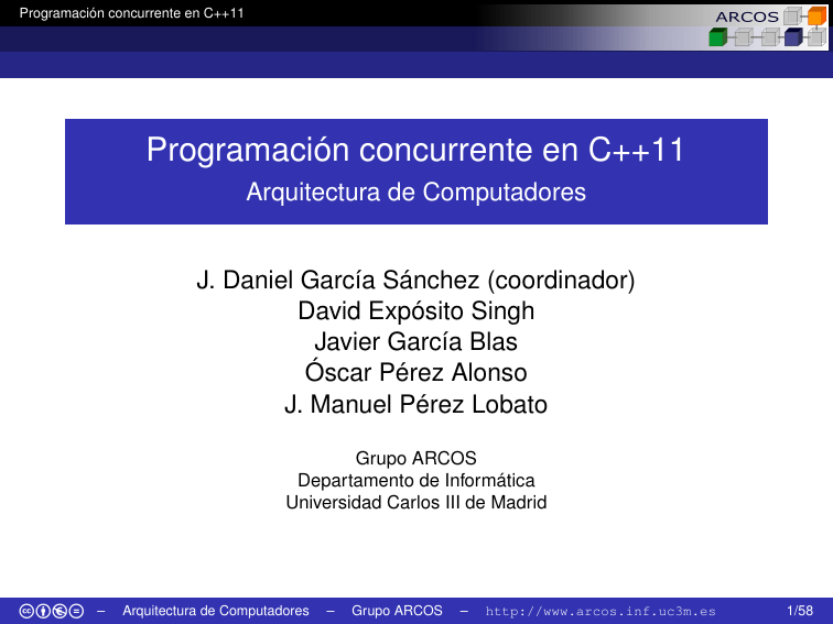 Programación concurrente en C++11 - OCW