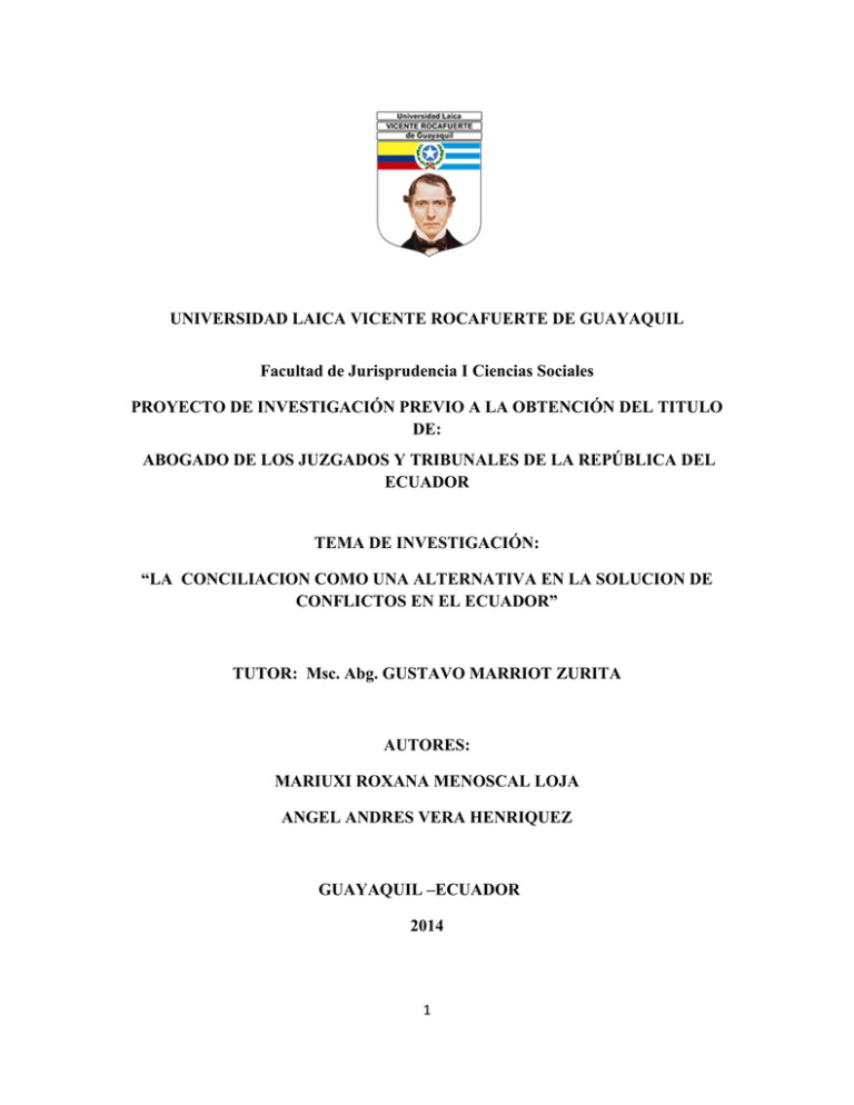 UNIVERSIDAD LAICA VICENTE ROCAFUERTE